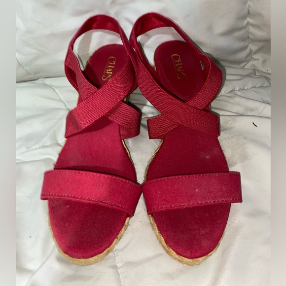 Chaps | Shoes | Red Wedges | Poshmark